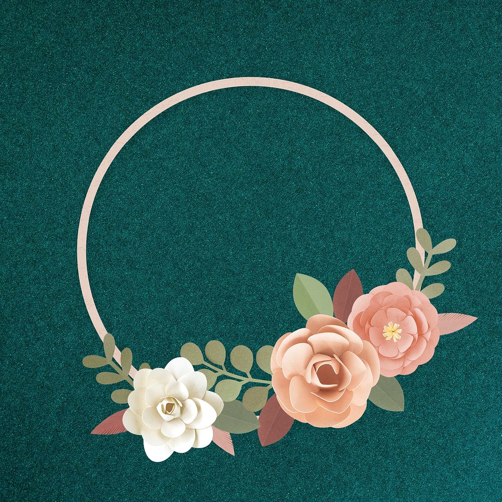 Round frame psd paper craft | Free PSD - rawpixel