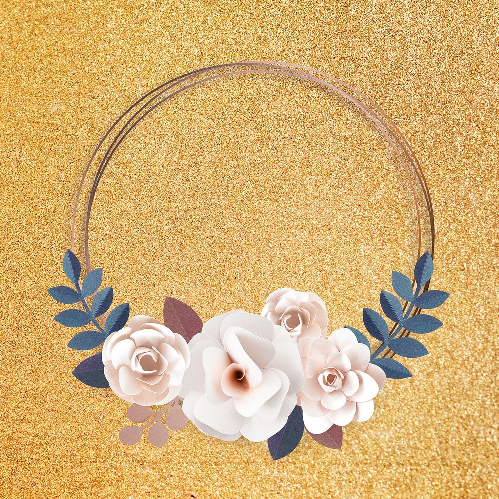 Round frame psd paper craft | Free PSD - rawpixel