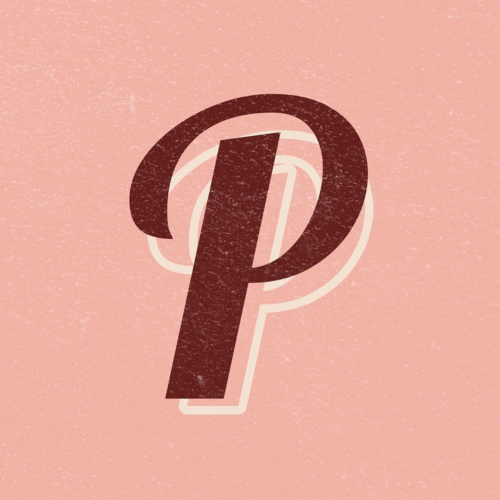 Letter P font printable a to z | Free PSD - rawpixel