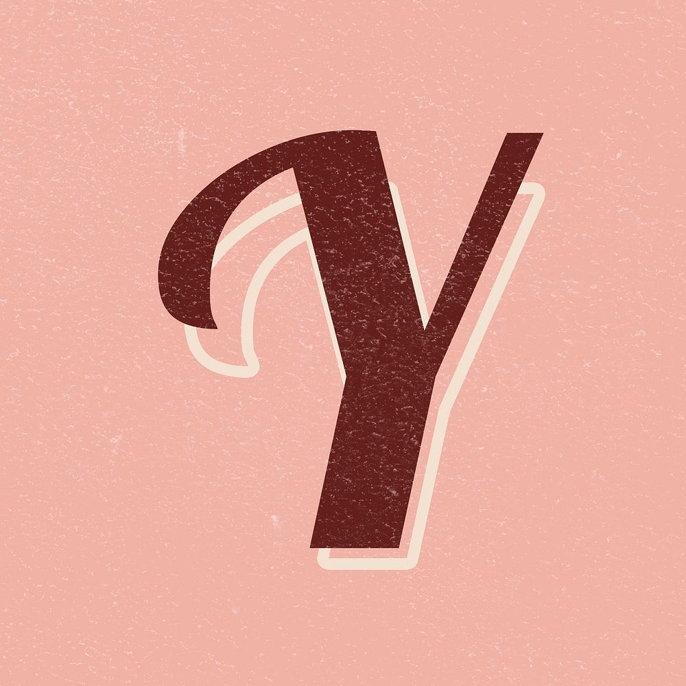 Letter Y font printable a to z | Free PSD - rawpixel