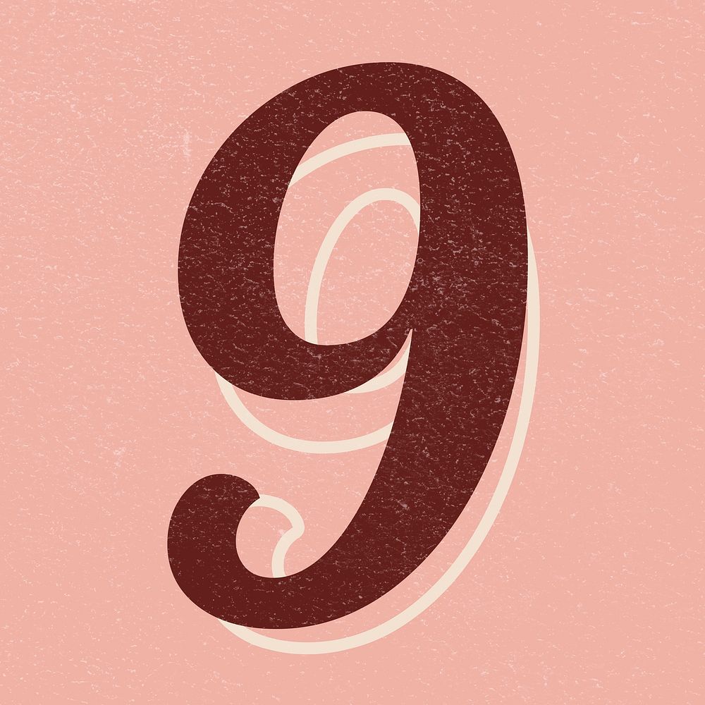 Number nine sign symbol icon | Free PSD - rawpixel