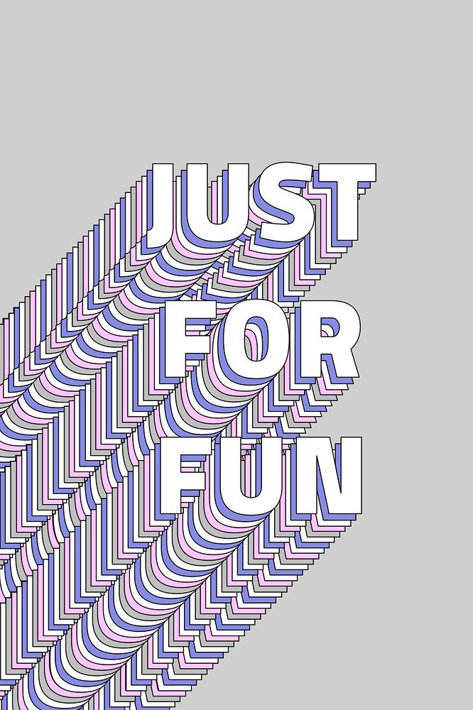 Just for fun layered typography | Free Photo - rawpixel