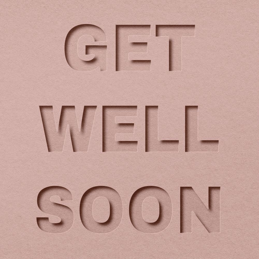 Get well soon word paper | Free Photo - rawpixel