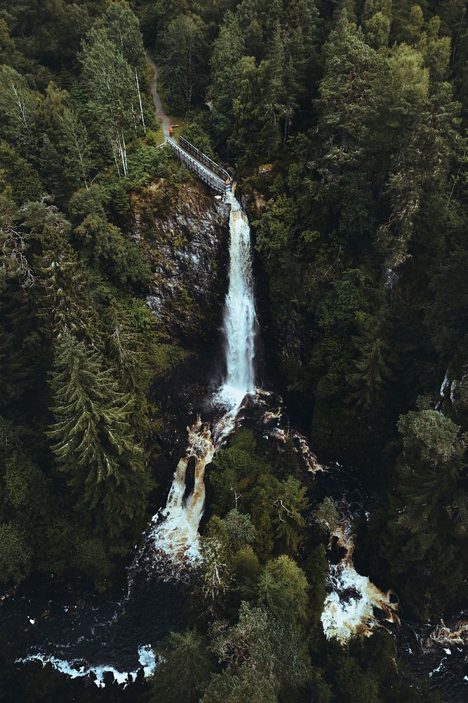View of Plodda Falls, Scotland | Photo - rawpixel