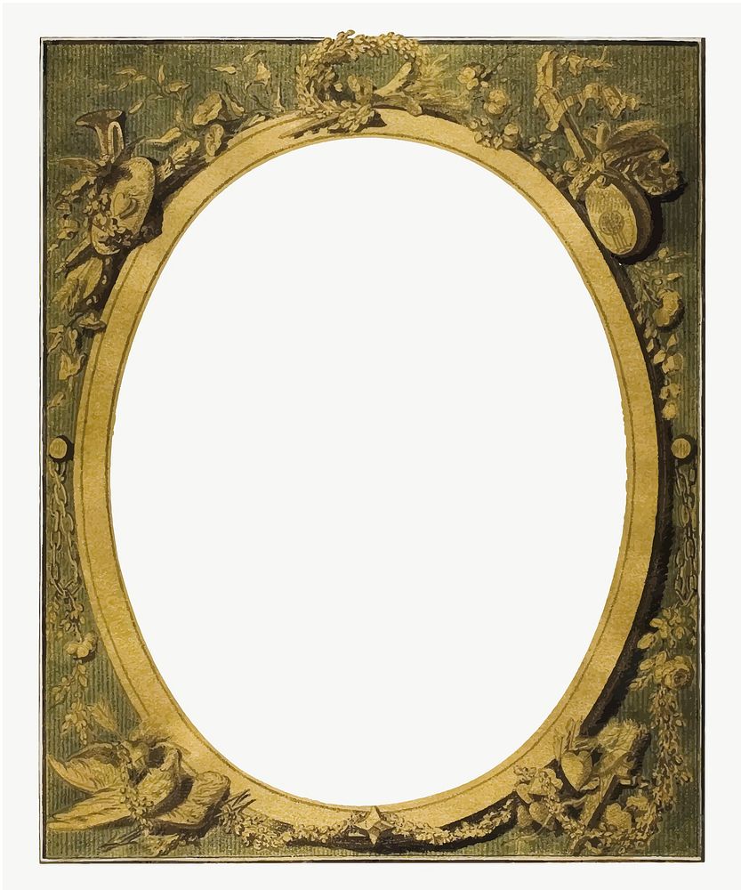 Gold paper frame vector antique | Premium Vector - rawpixel