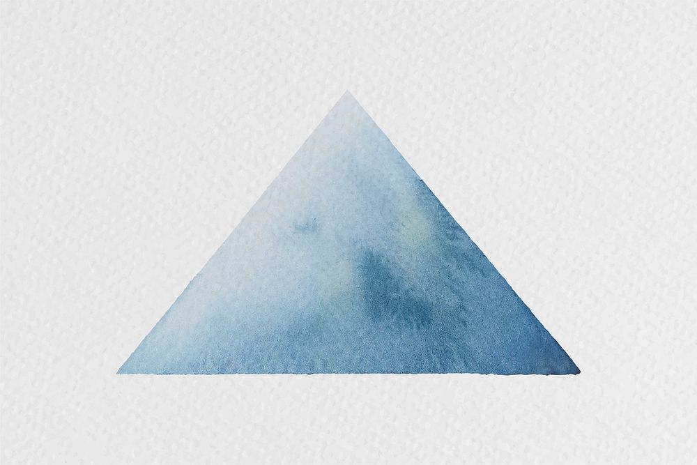 Triangle watercolor hand painted vector | Premium Vector - rawpixel