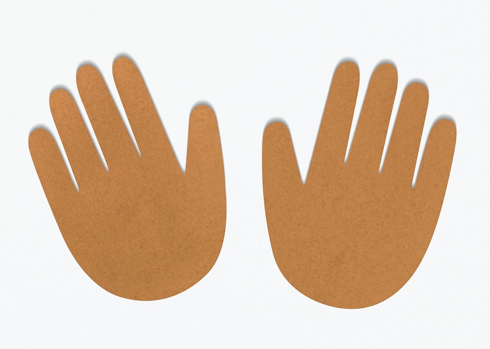 Human hands paper craft set | Free PSD - rawpixel