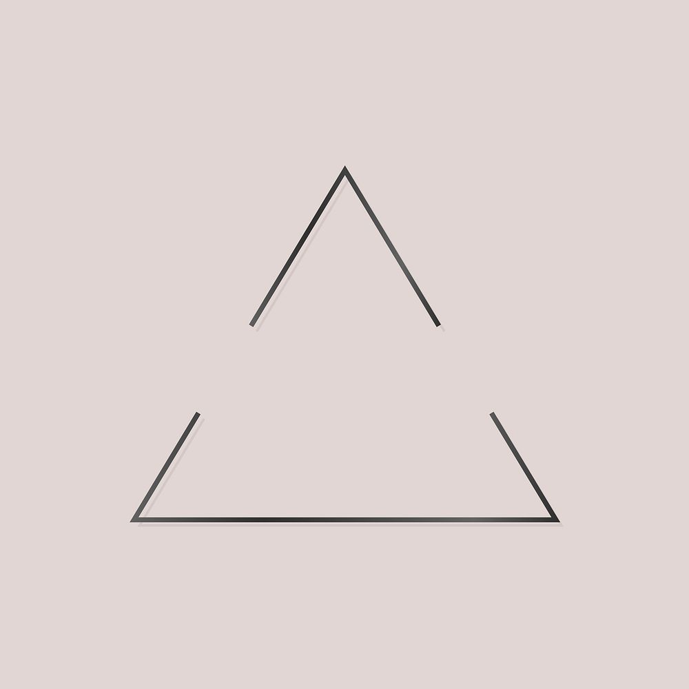 A triangle frame on a blank | Premium Vector - rawpixel