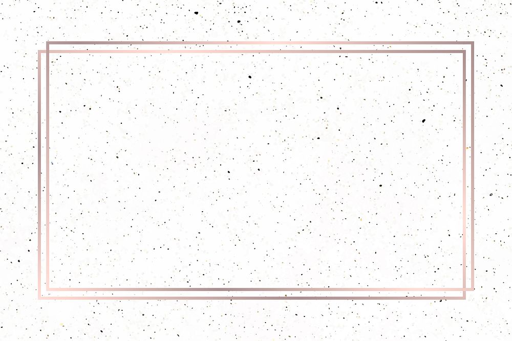 Rectangle rose gold frame on beige | Premium Vector - rawpixel