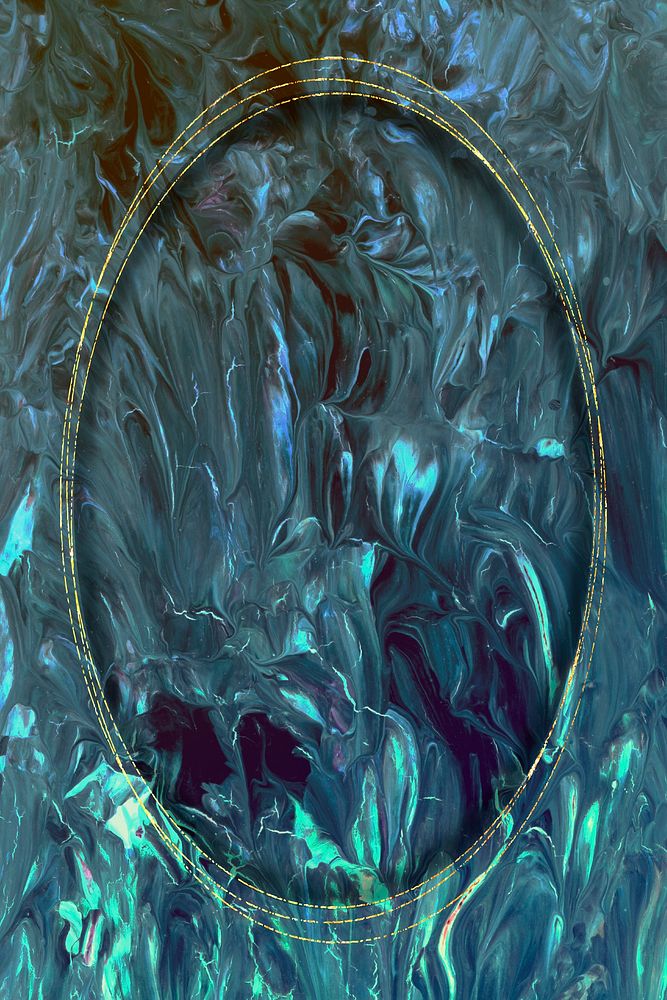 Oval gold frame on abstract | Premium Vector - rawpixel