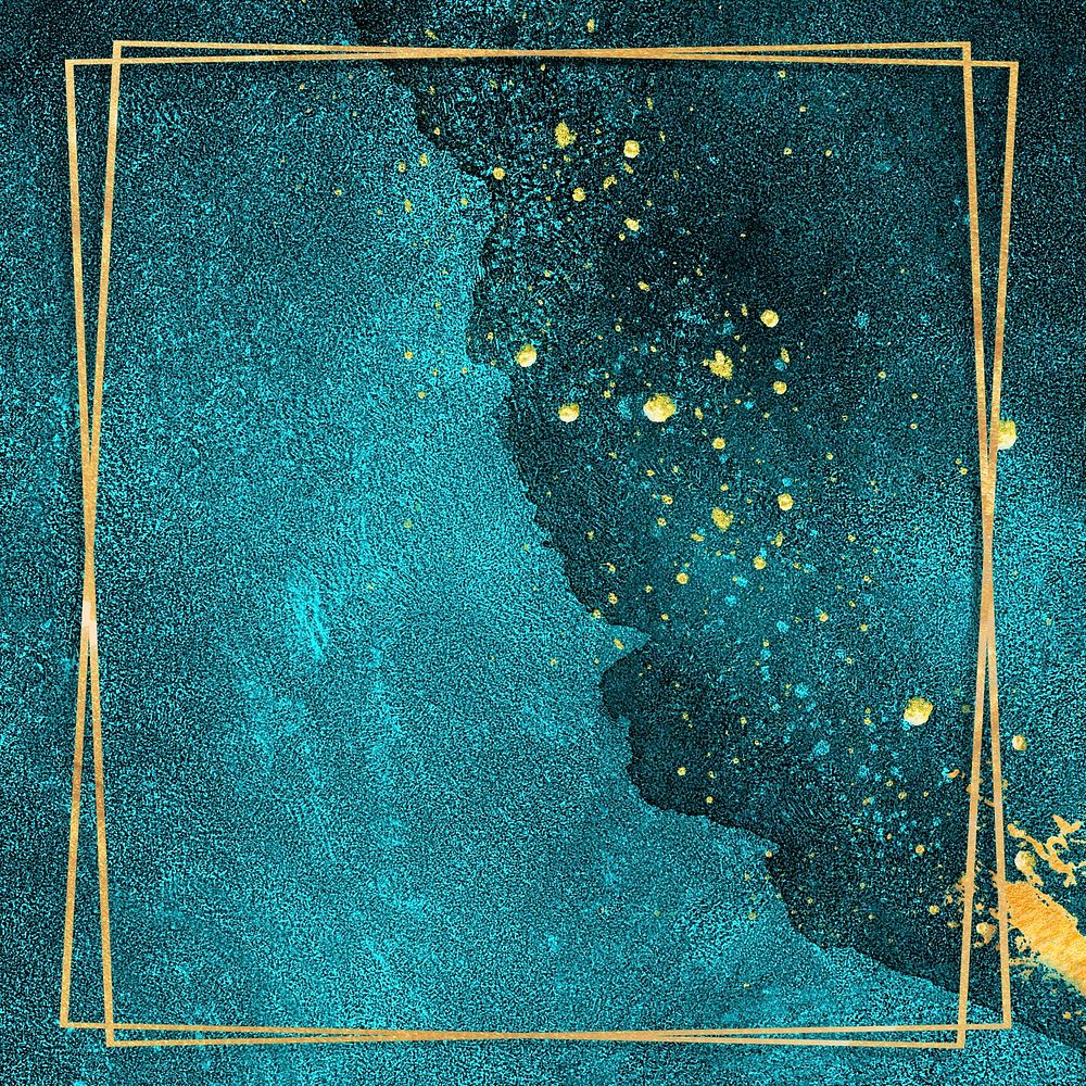 Rectangle gold frame on dark | Premium PSD - rawpixel