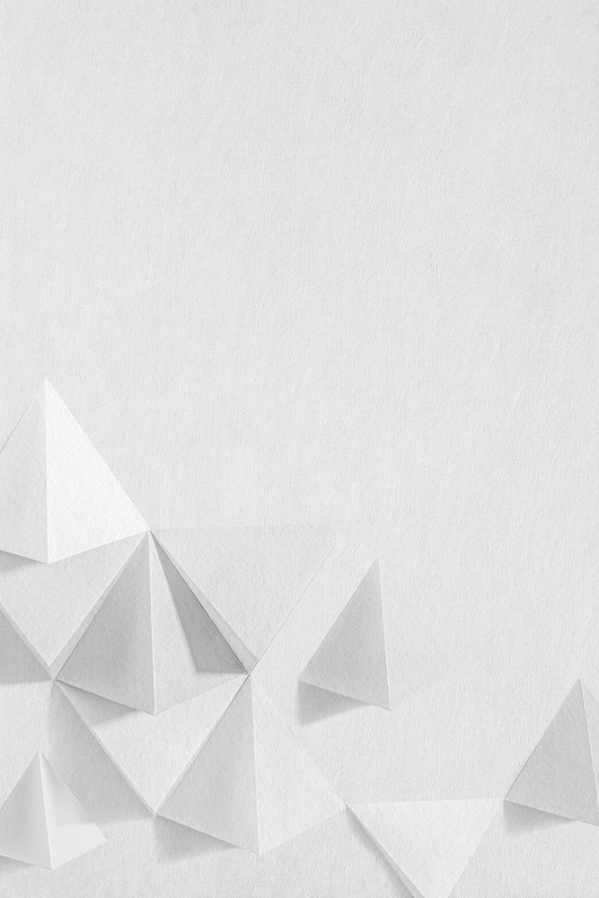 Gray geometric paper craft design | Free PSD - rawpixel
