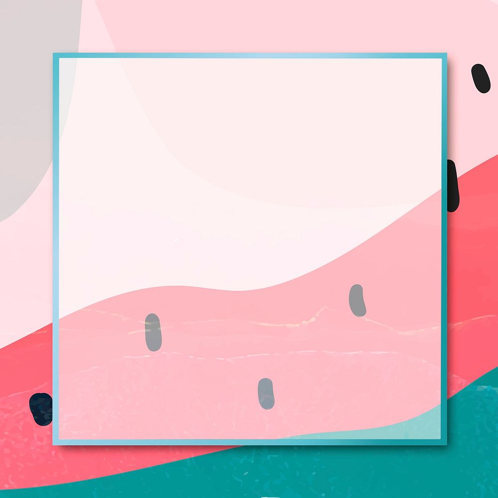 Watermelon fruit square frame psd | Free PSD - rawpixel