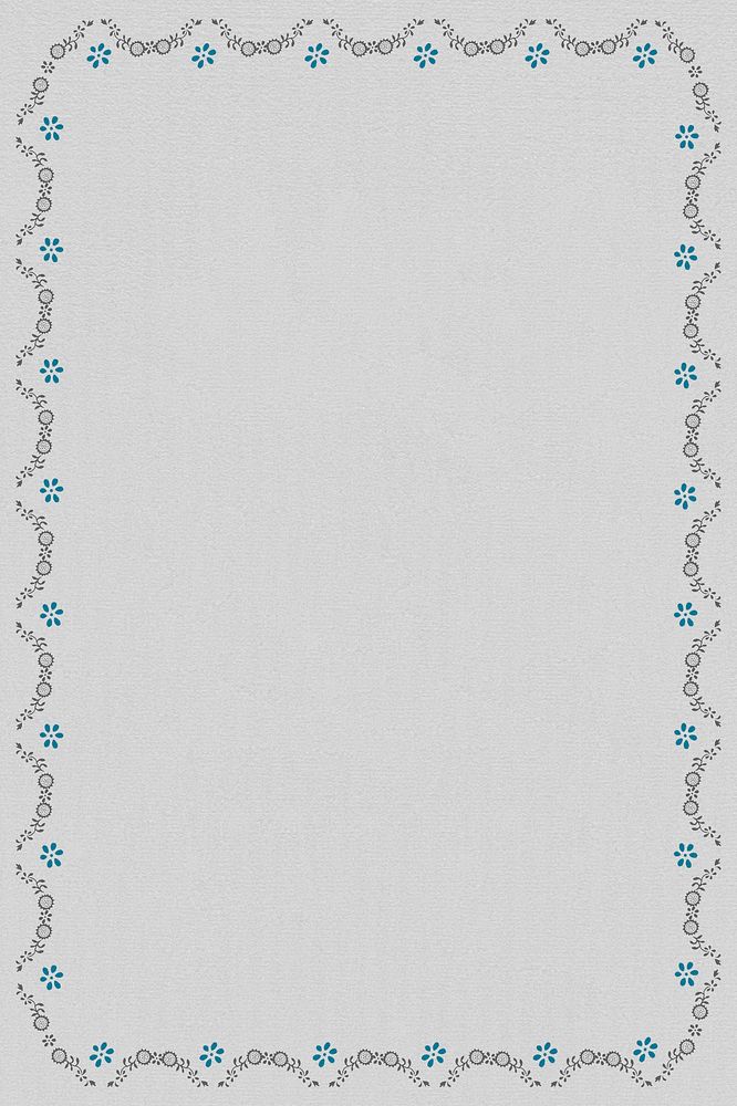 Nature ornament simple frame pattern | Free PSD - rawpixel