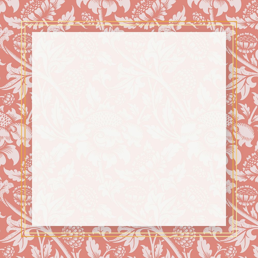 Vintage nature ornament frame pattern | Free Vector - rawpixel