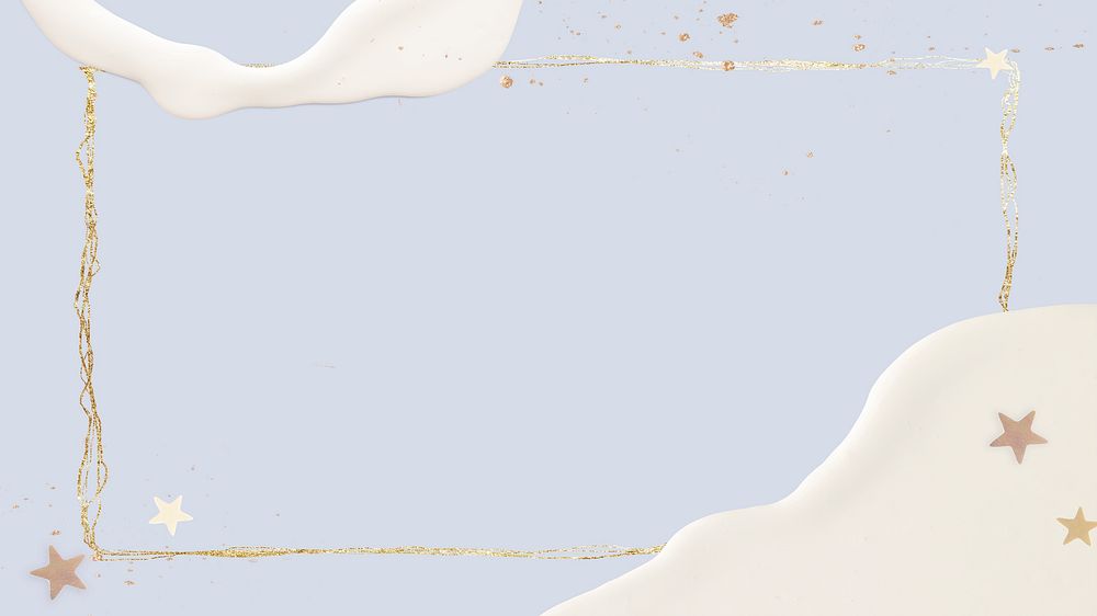 Shimmer frame gold star psd | Premium PSD - rawpixel