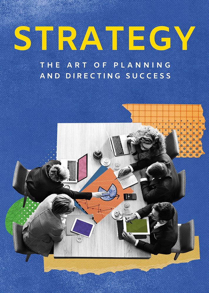 Business strategy poster template, remix | Premium PSD Template - rawpixel