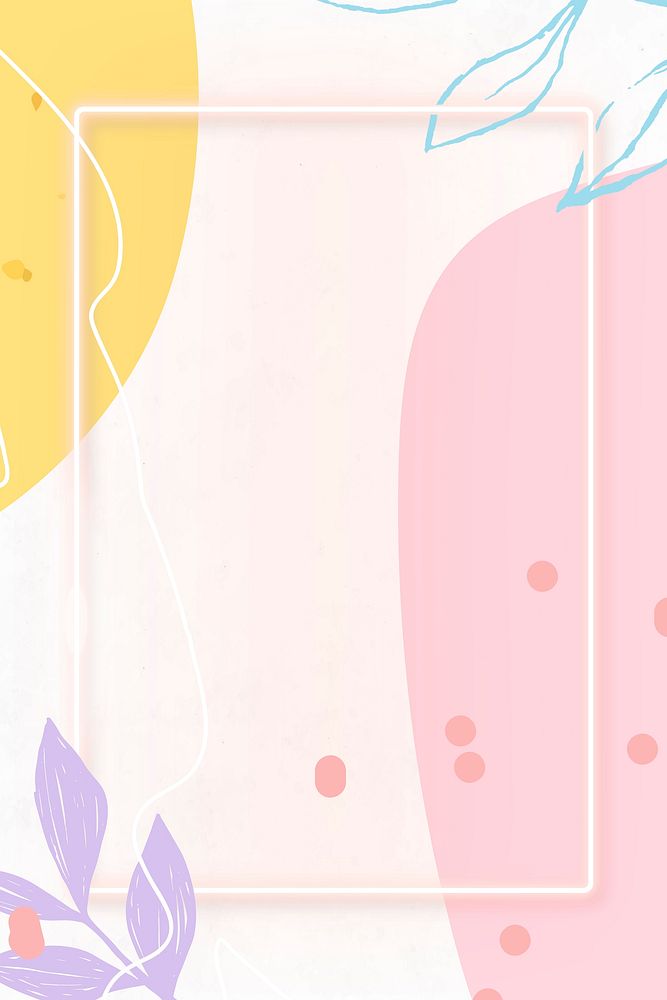 Pastel memphis frame background, abstract | Premium Photo - rawpixel
