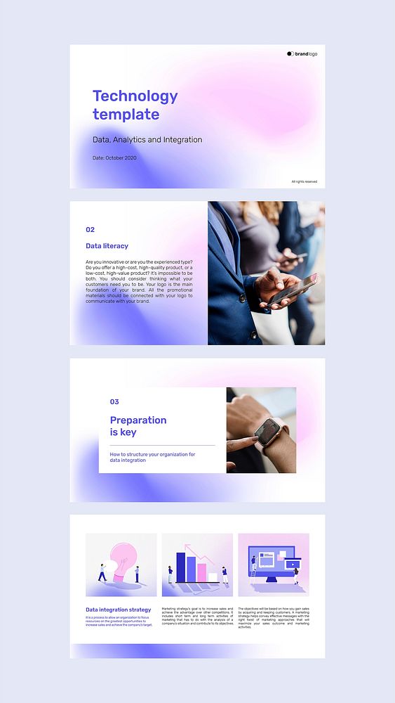 Editable technology template vector set | Premium Vector - rawpixel