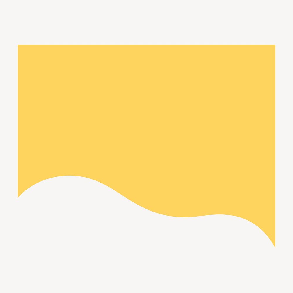 Yellow wavy border collage | Vector - rawpixel