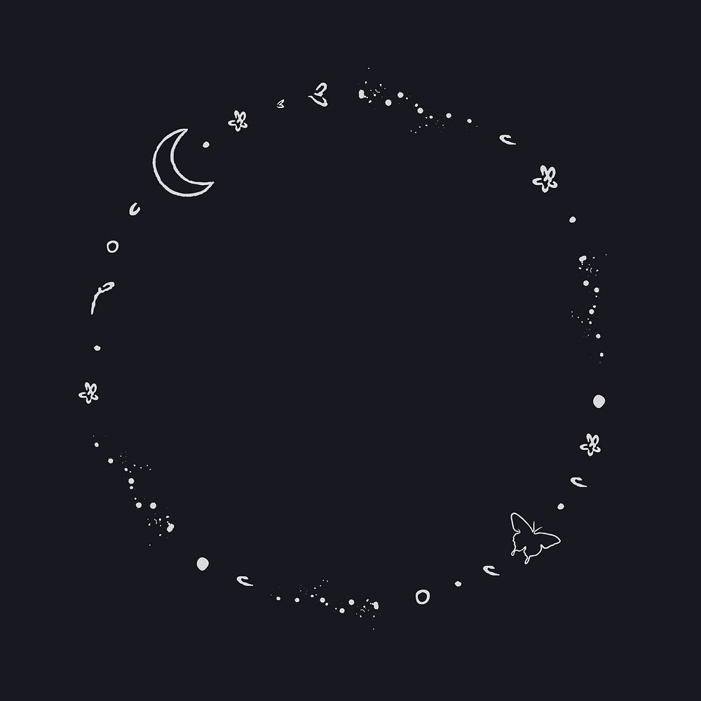 Galaxy decorated minimal line art | Premium PSD - rawpixel