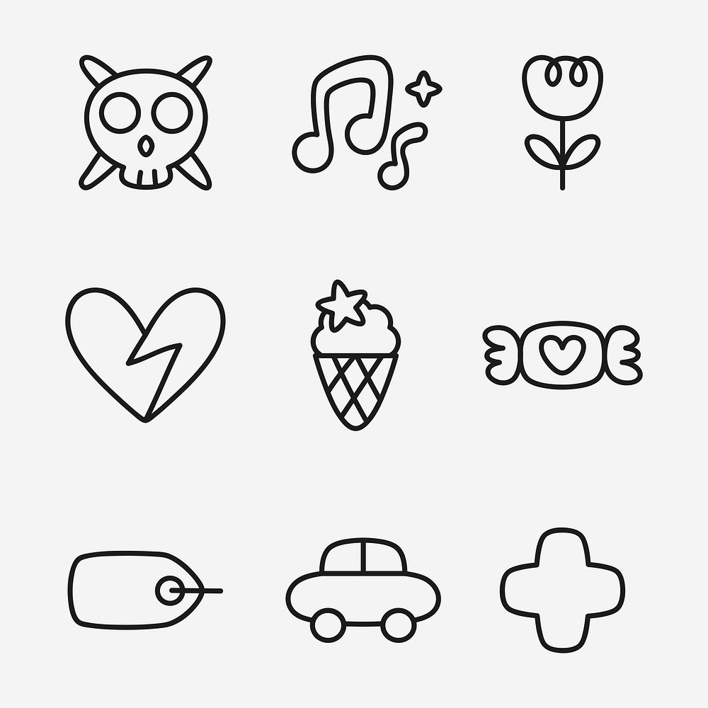 Cute planner sticker vector collection | Free Vector - rawpixel