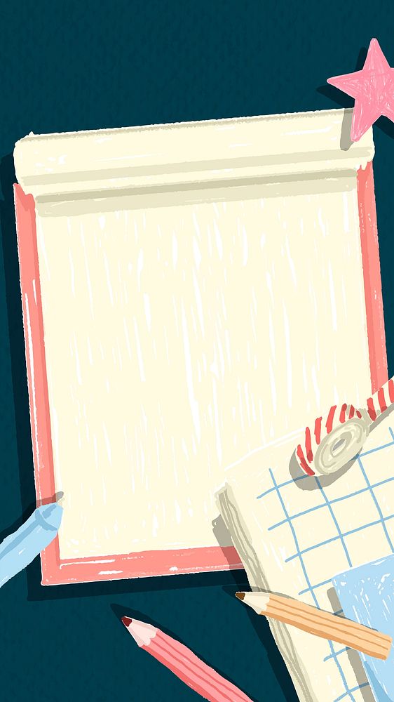 Blank notebook on a blue | Premium Vector - rawpixel