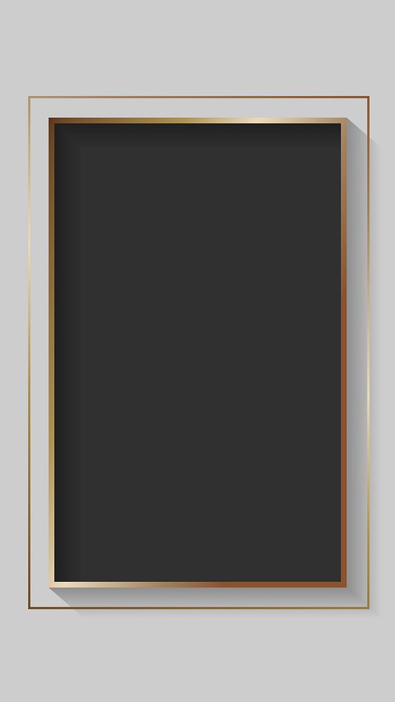 Blank rectangle black abstract frame | Premium Vector - rawpixel