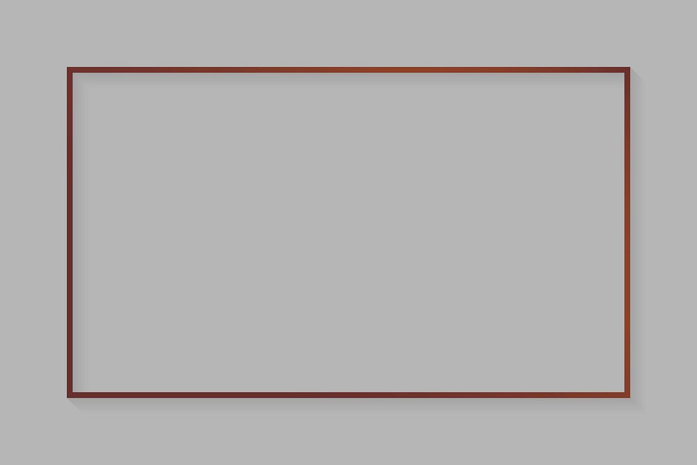 Rectangle bronze frame on light | Free Vector - rawpixel