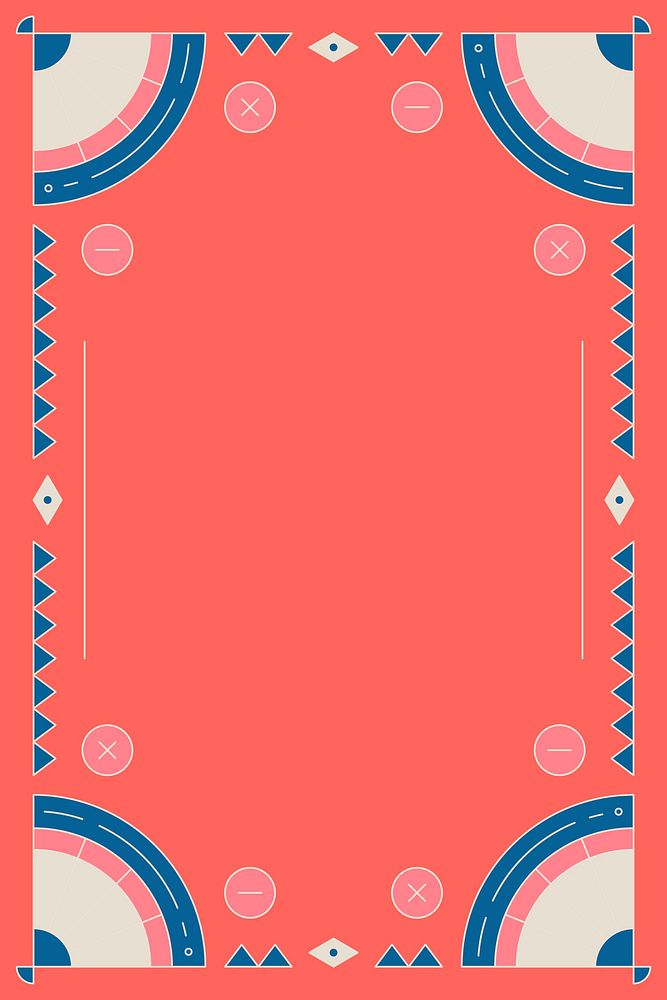 Ethnic geometrical patterned bright pink | Premium Vector - rawpixel