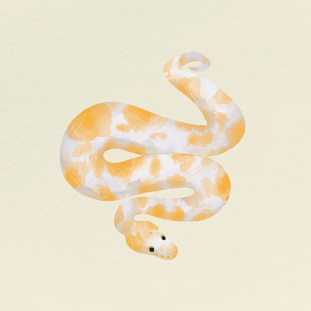 Ball Python on a beige | Premium Vector Illustration - rawpixel