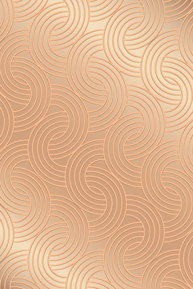 Golden interlaced rounded arc patterned | Free Photo - rawpixel