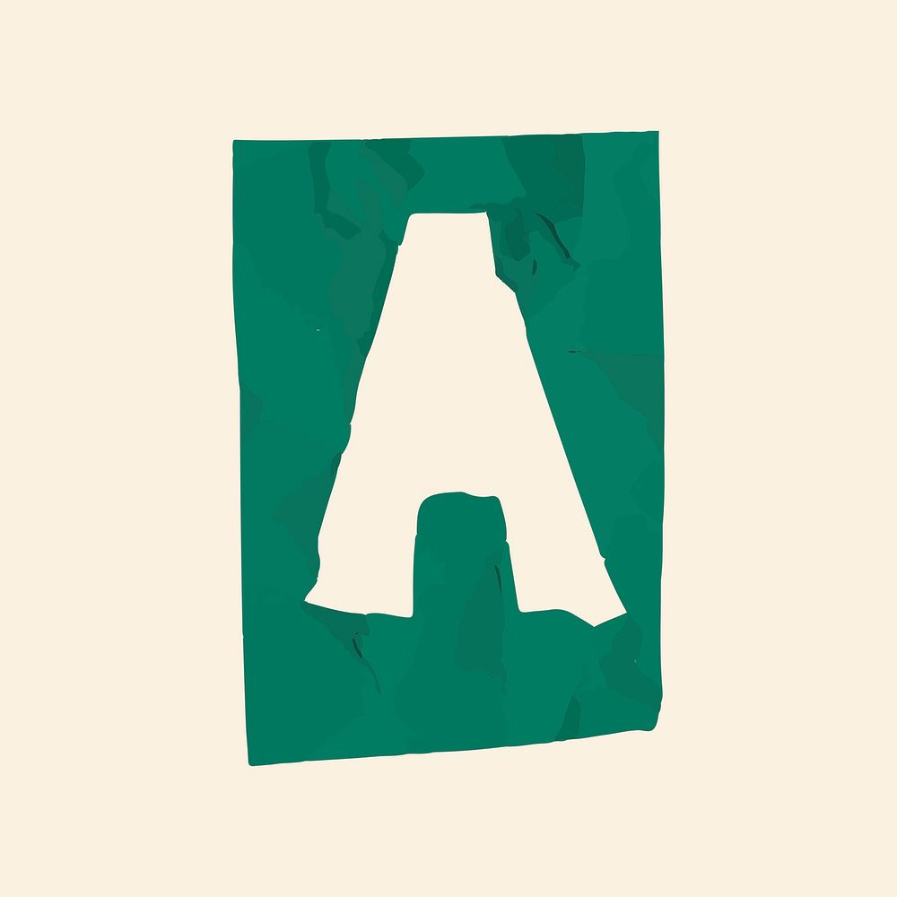 A letter paper cut alphabet | Free Vector - rawpixel