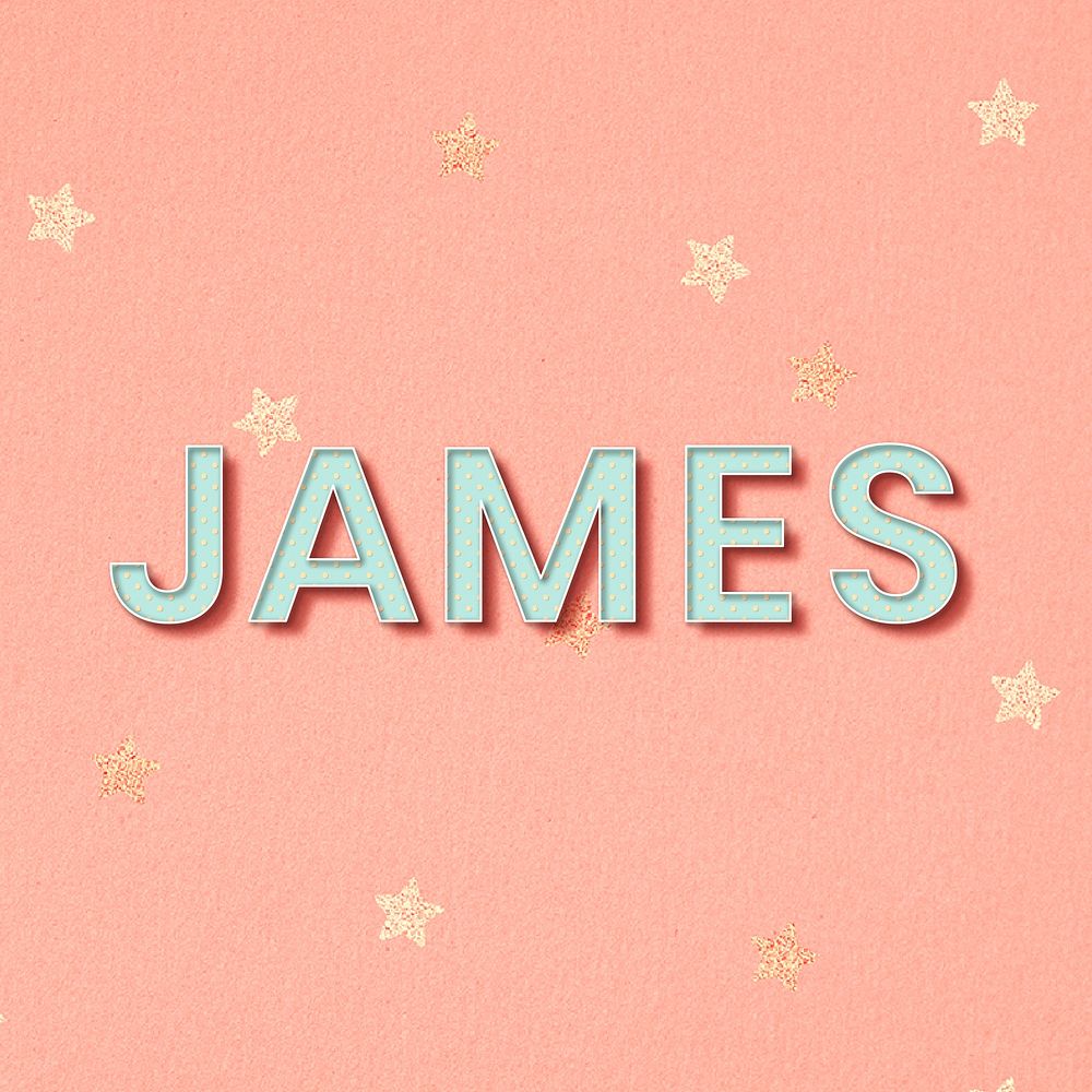 James name word art typography | Free Vector - rawpixel