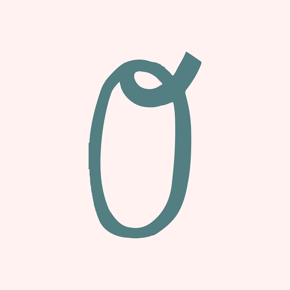 O letter doodle font vector | Free Vector - rawpixel