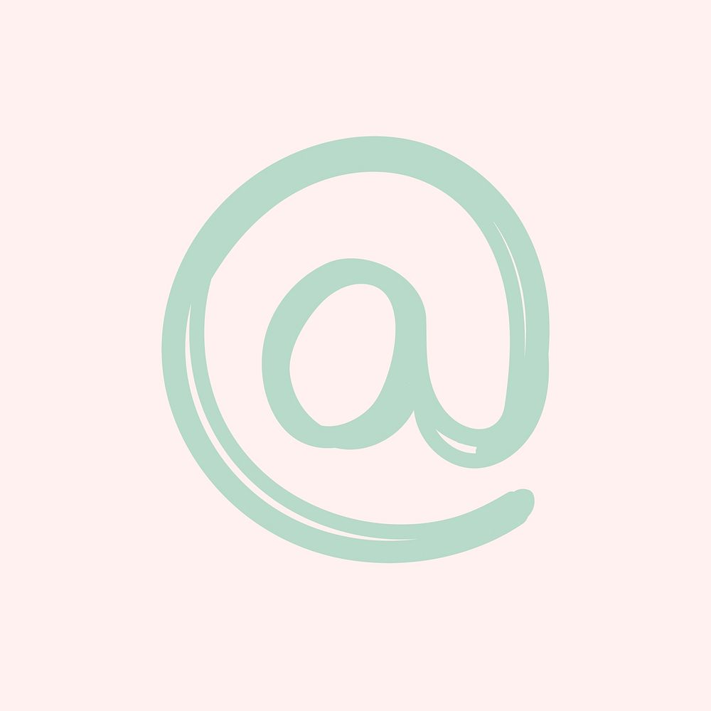 Symbol at sign psd doodle | Free PSD - rawpixel