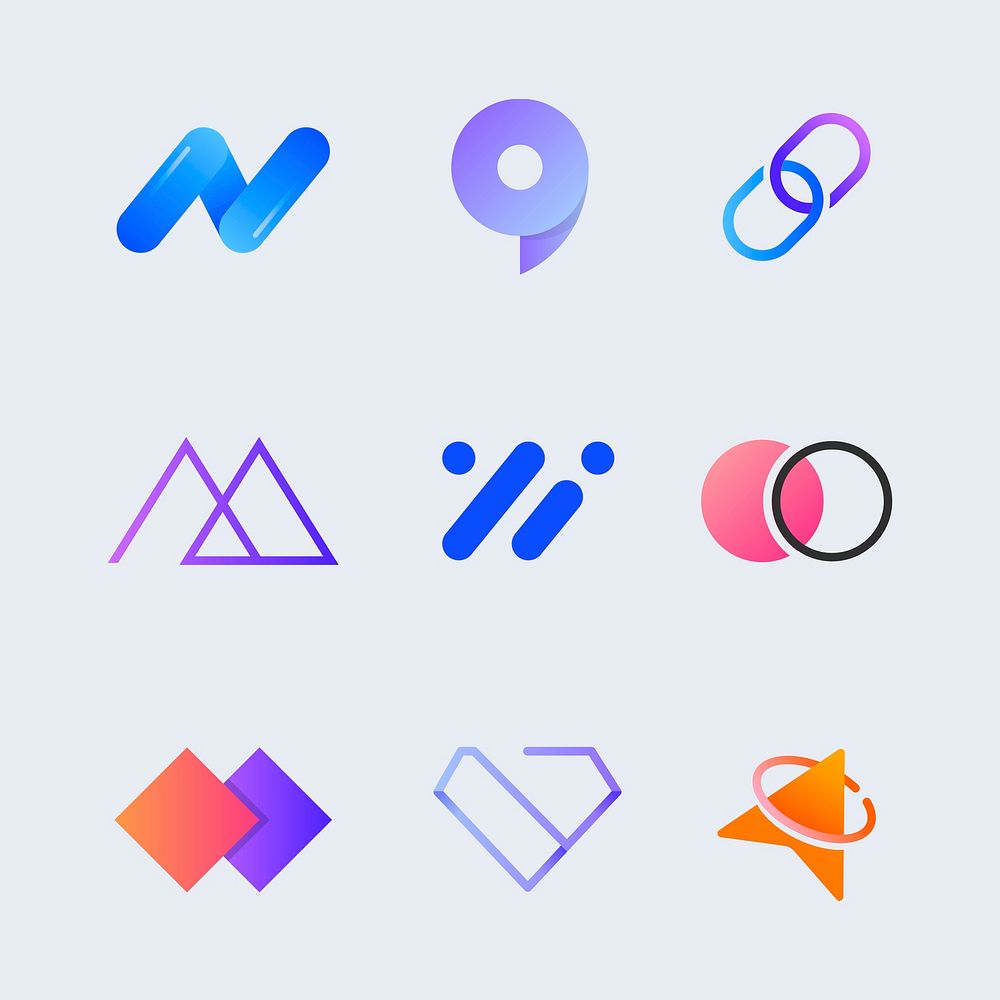 Gradient creative business logo illustration | Premium Photo - rawpixel