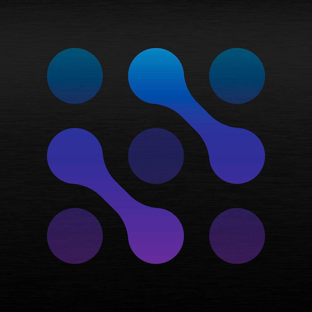 Gradient molecular lab logo psd | PSD - rawpixel