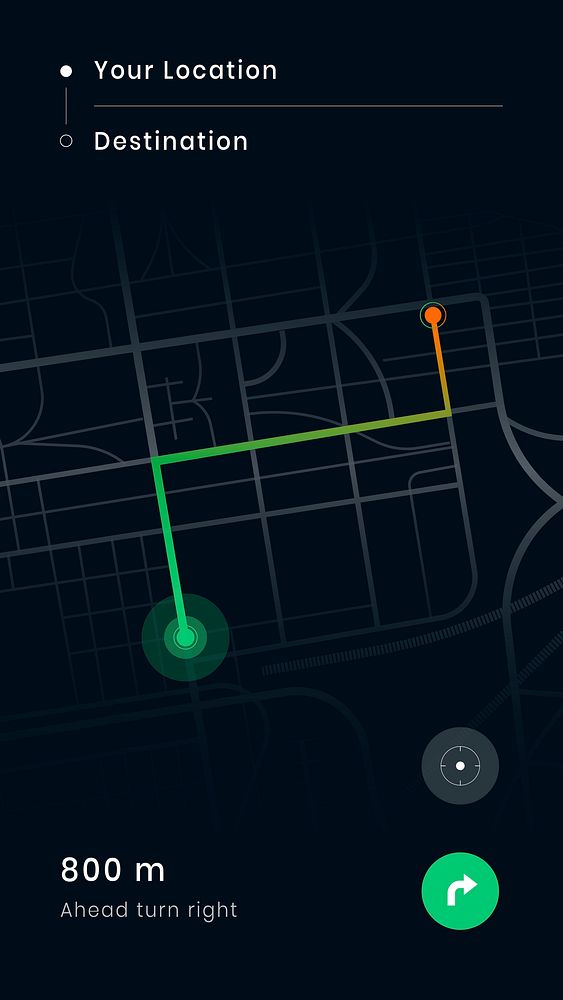 Car navigation map screen psd | Free PSD - rawpixel