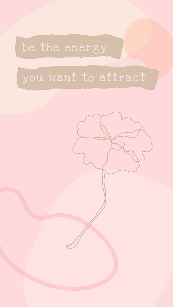 Beautiful flower wallpaper quote in pink, | Free Photo - rawpixel