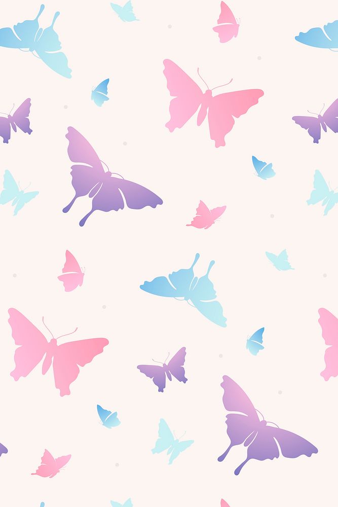 Butterfly seamless pattern background, | Free Vector - rawpixel