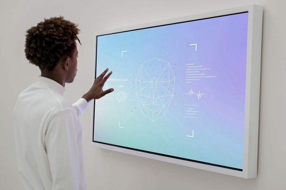 Interactive screen mockup, editable | Free PSD Mockup - rawpixel