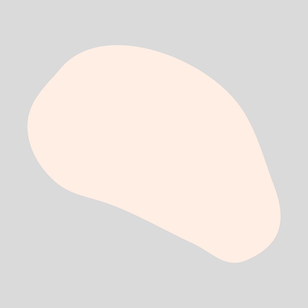 Beige blob shape, aesthetic collage | Vector - rawpixel