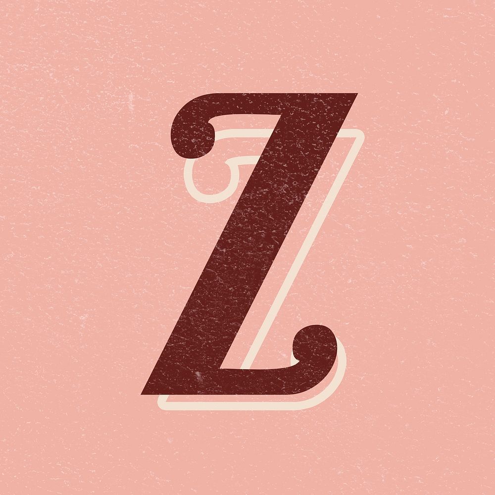 Letter Z font printable a to z | Free PSD - rawpixel