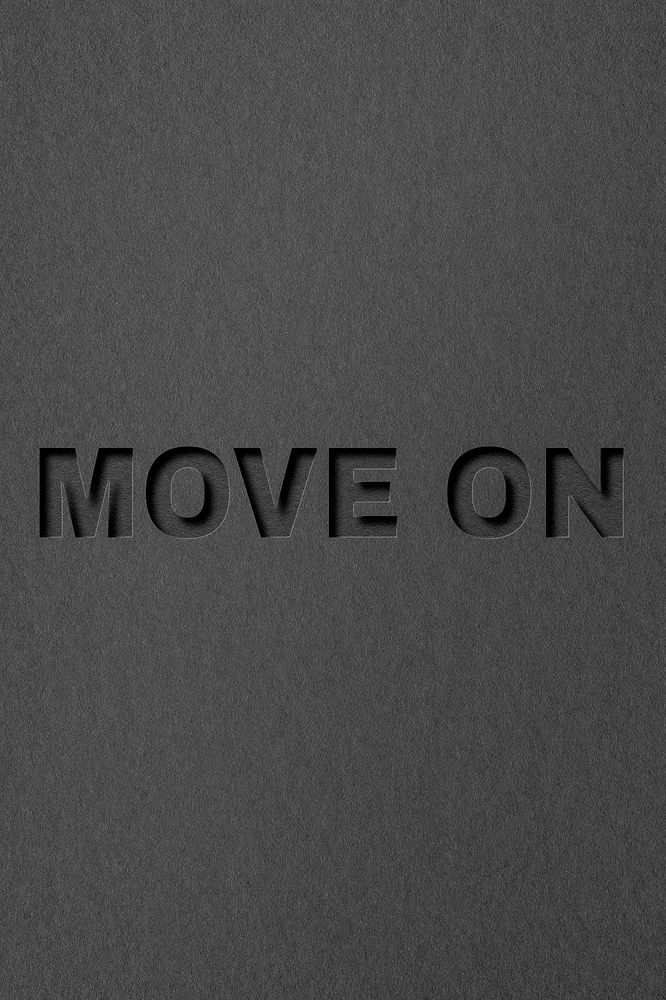Move on paper cut lettering | Free Photo - rawpixel