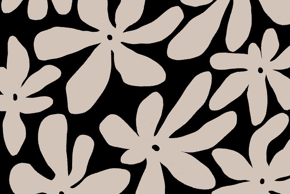 Beige floral pattern background, | Free Photo - rawpixel
