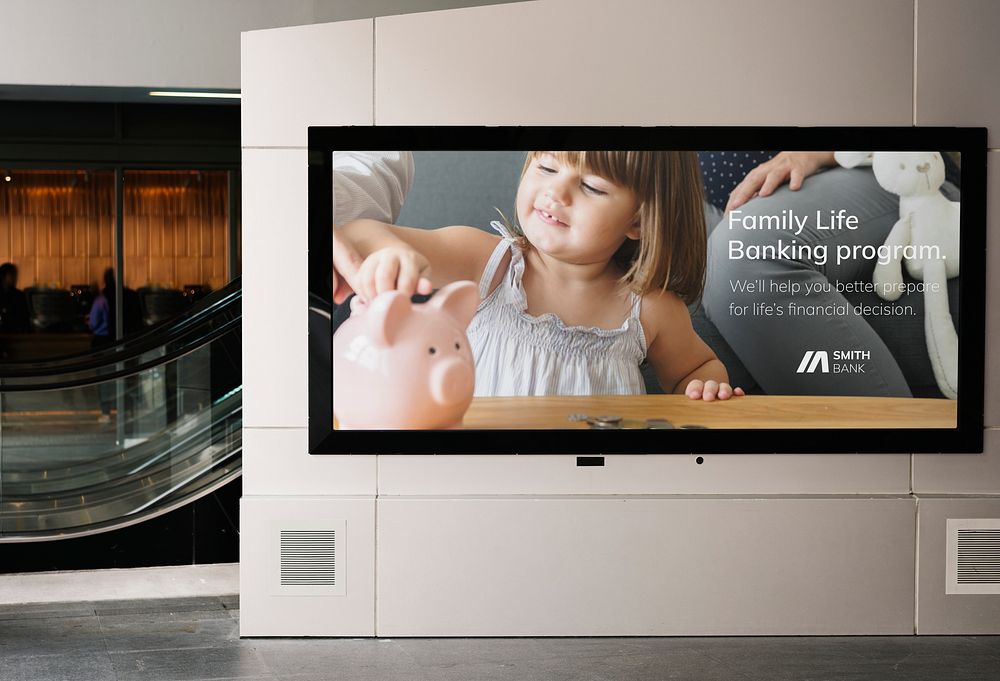 Bank billboard mockup, editable sign | Premium PSD Mockup - rawpixel