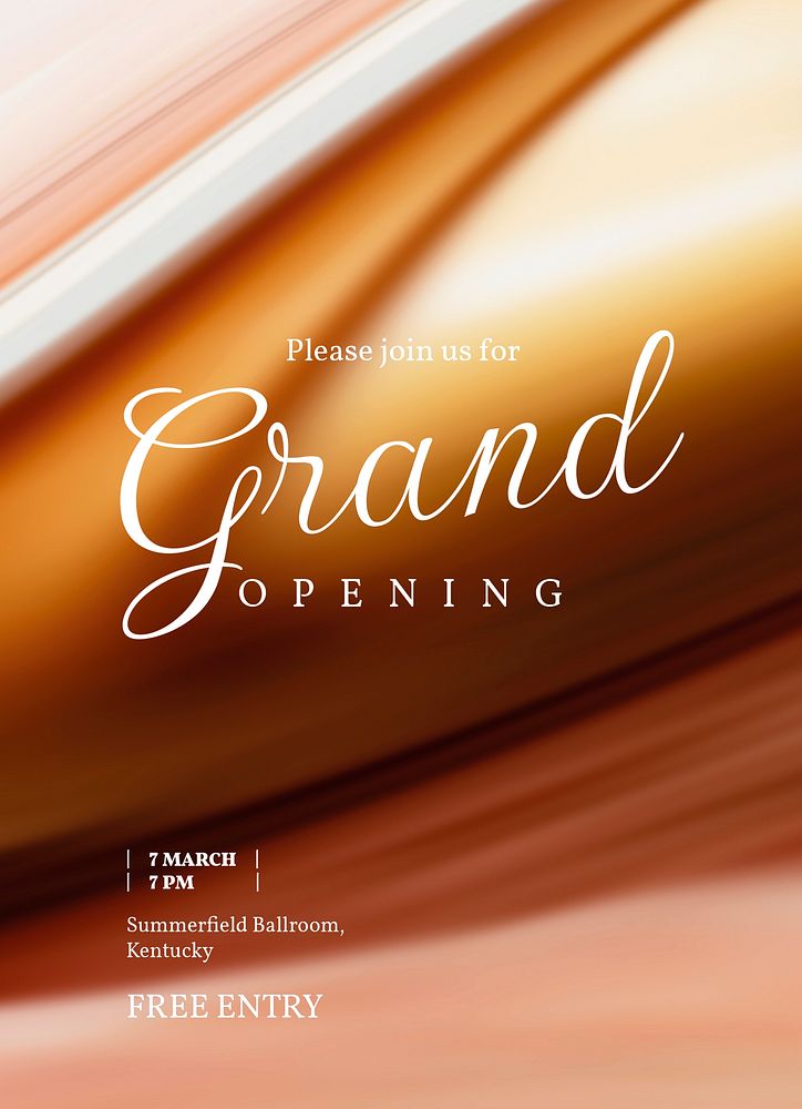 Grand opening invitation card template, | Free PSD Template - rawpixel
