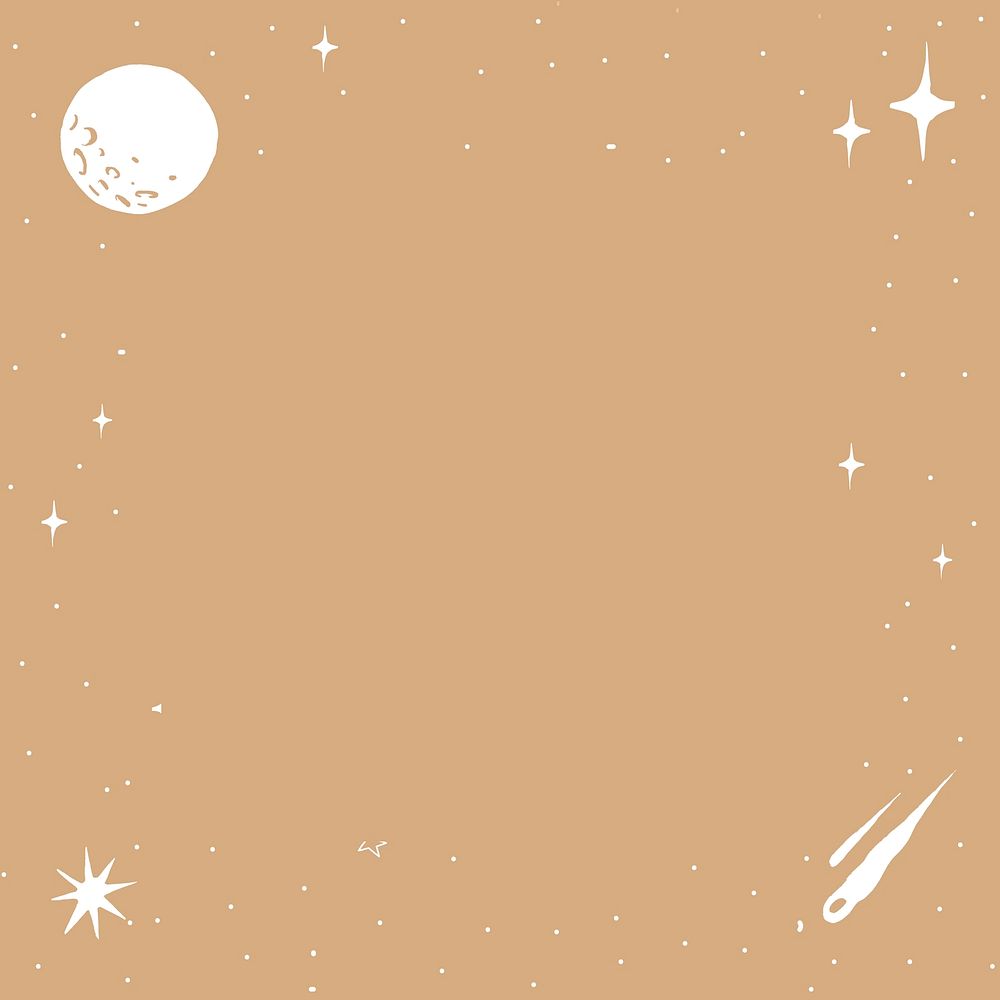 Astronomical doodle frame, aesthetic design | Premium Vector - rawpixel