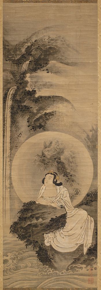 white-robed figure resting on a rock | Free Photo - rawpixel